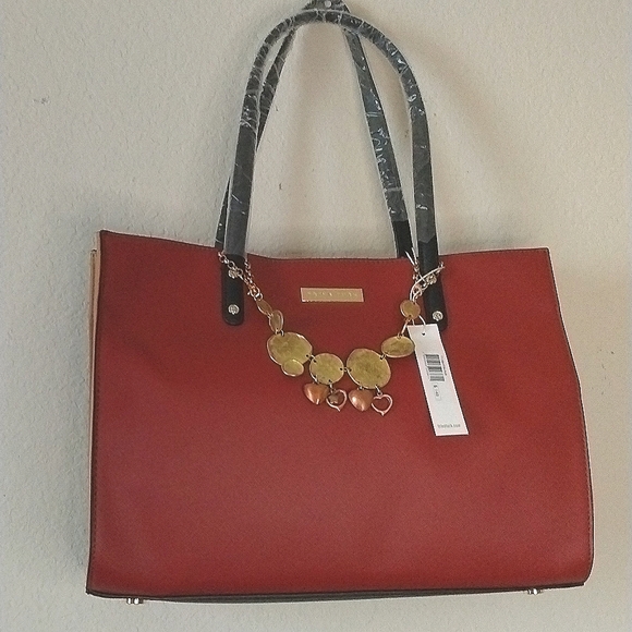 Trina Turk | Bags | Trina Turk Color Block Tote With Accessories | Poshmark